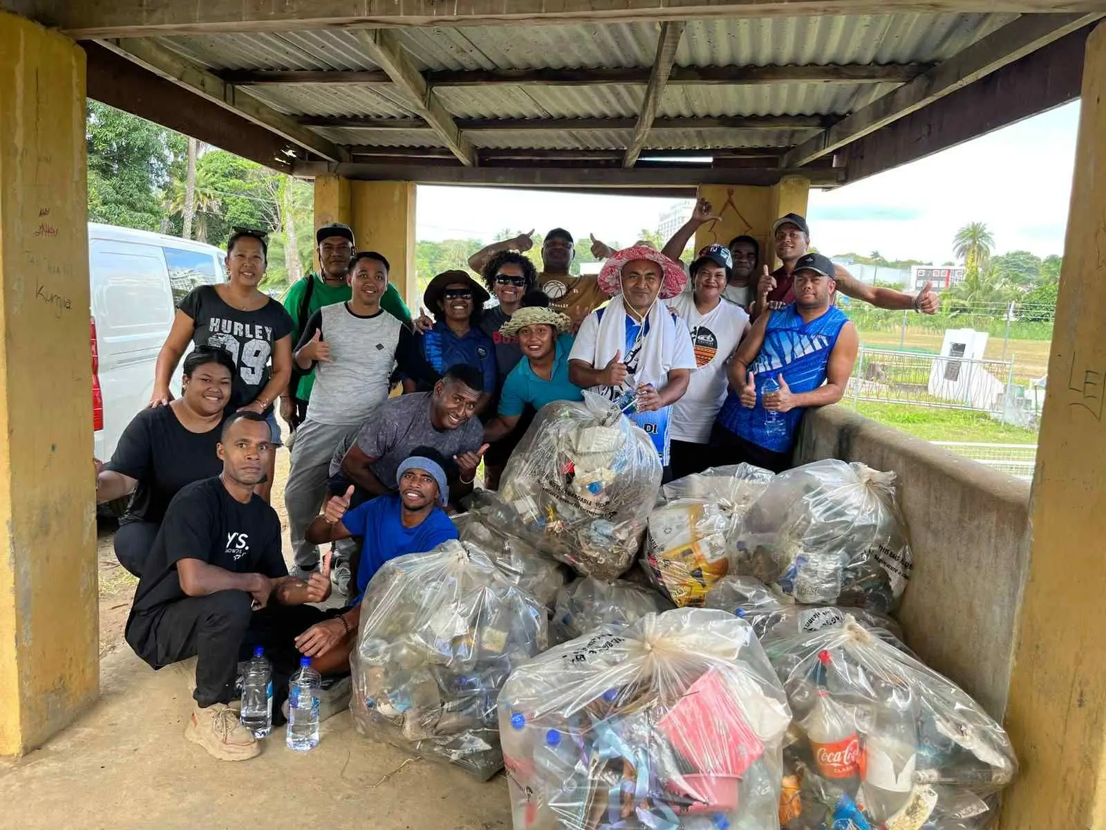 Hilton Fiji Staff clean up Nadi Cemetery for World Cleanup Day | Fiji Sun