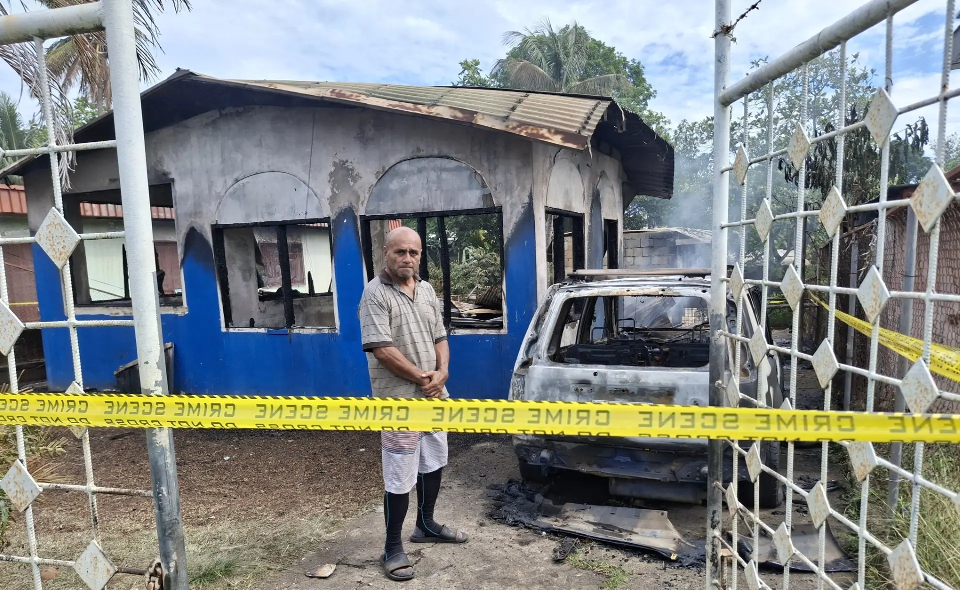 Former soldier watches family home go up in flames | Fiji Sun